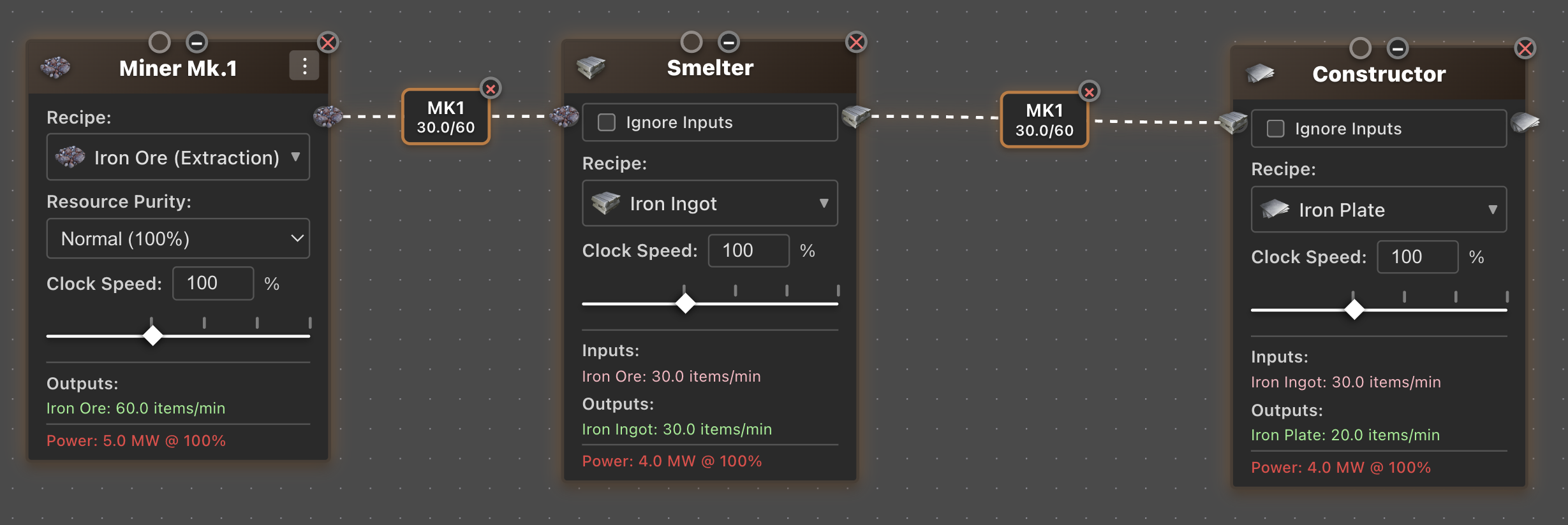 Satisfactory Planner